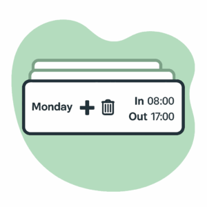 Time and attendance software with time clocks and mobile app